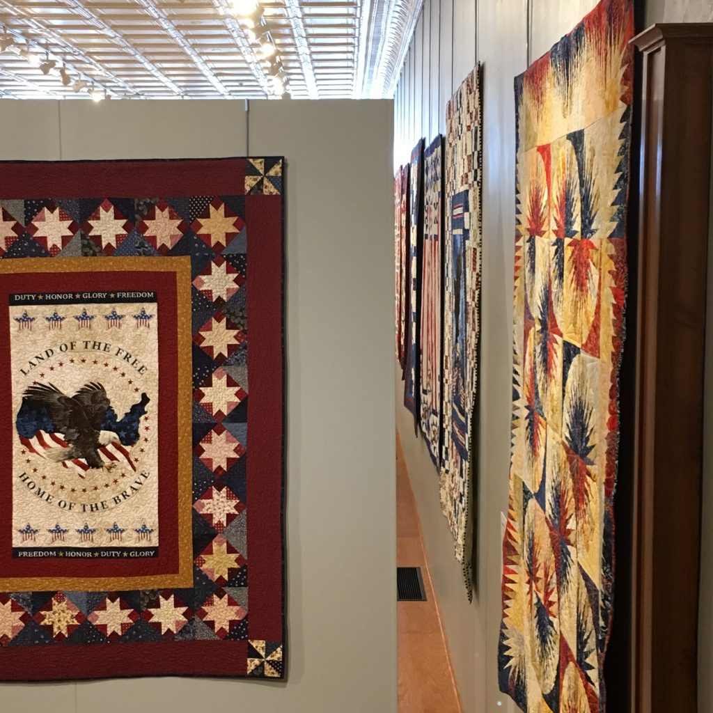 Quilts of Valor Patriotic Quilt Display | Iowa Quilt Museum
