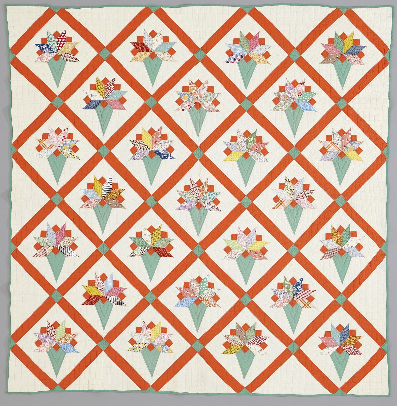 It’s December! Show Your Orange! | Iowa Quilt Museum